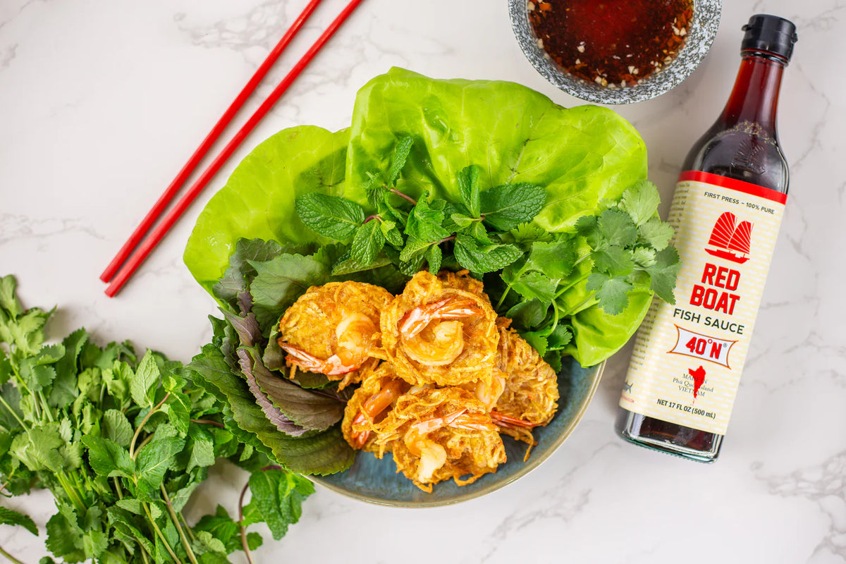 Taro Shrimp Fritters – Red Boat Fish Sauce