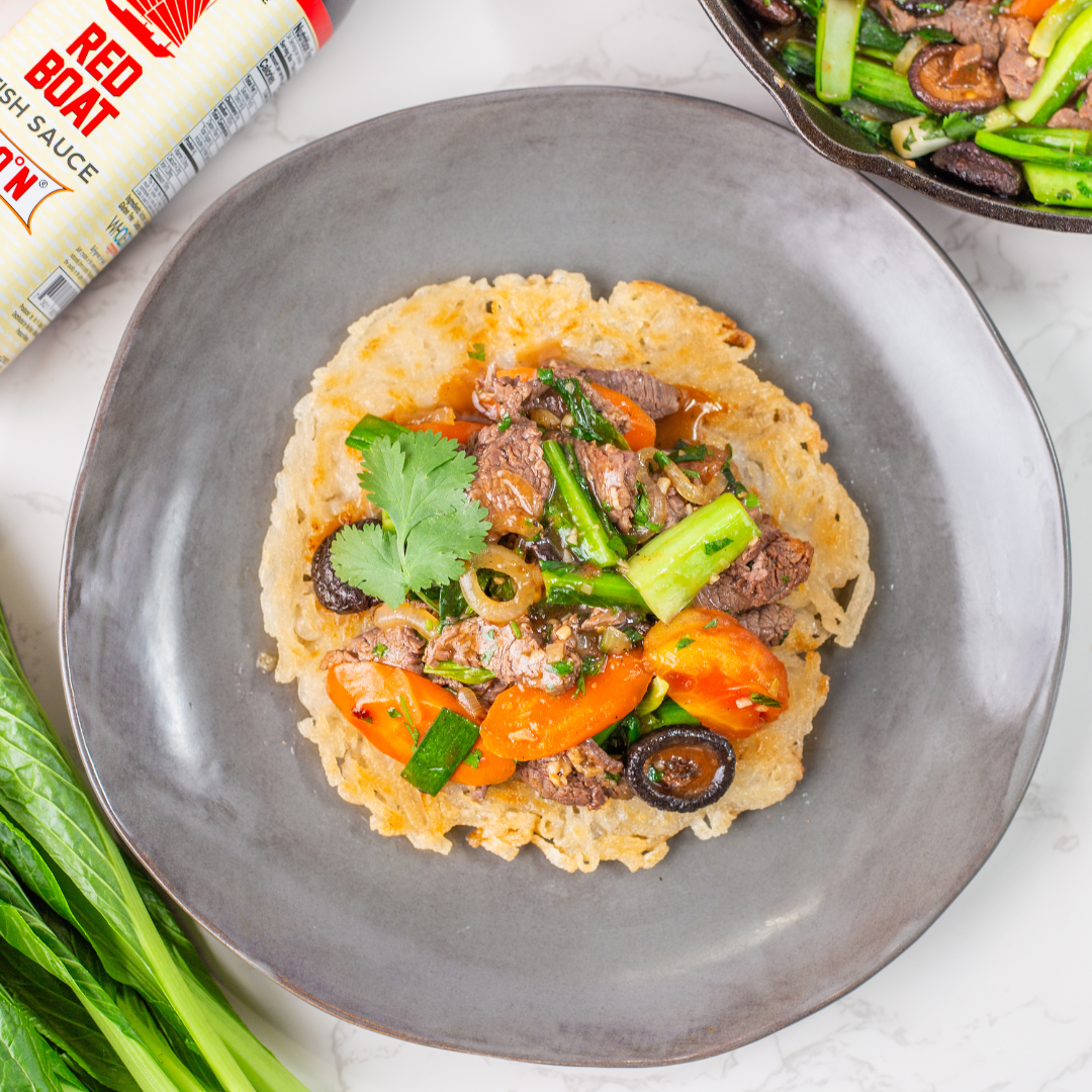 Crispy Fried Pho – Red Boat Fish Sauce