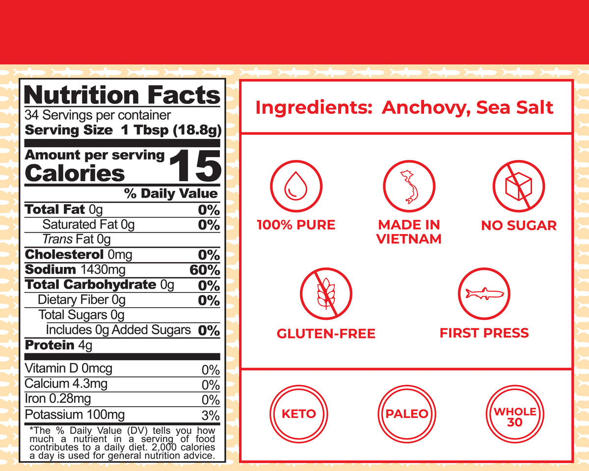 Fish Sauce 40°N – Red Boat Fish Sauce